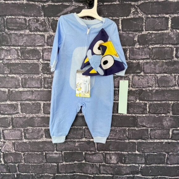 Disney | Pajamas | Bluey Boys 2 Months Costume Pajama Hat Disney Union ...
